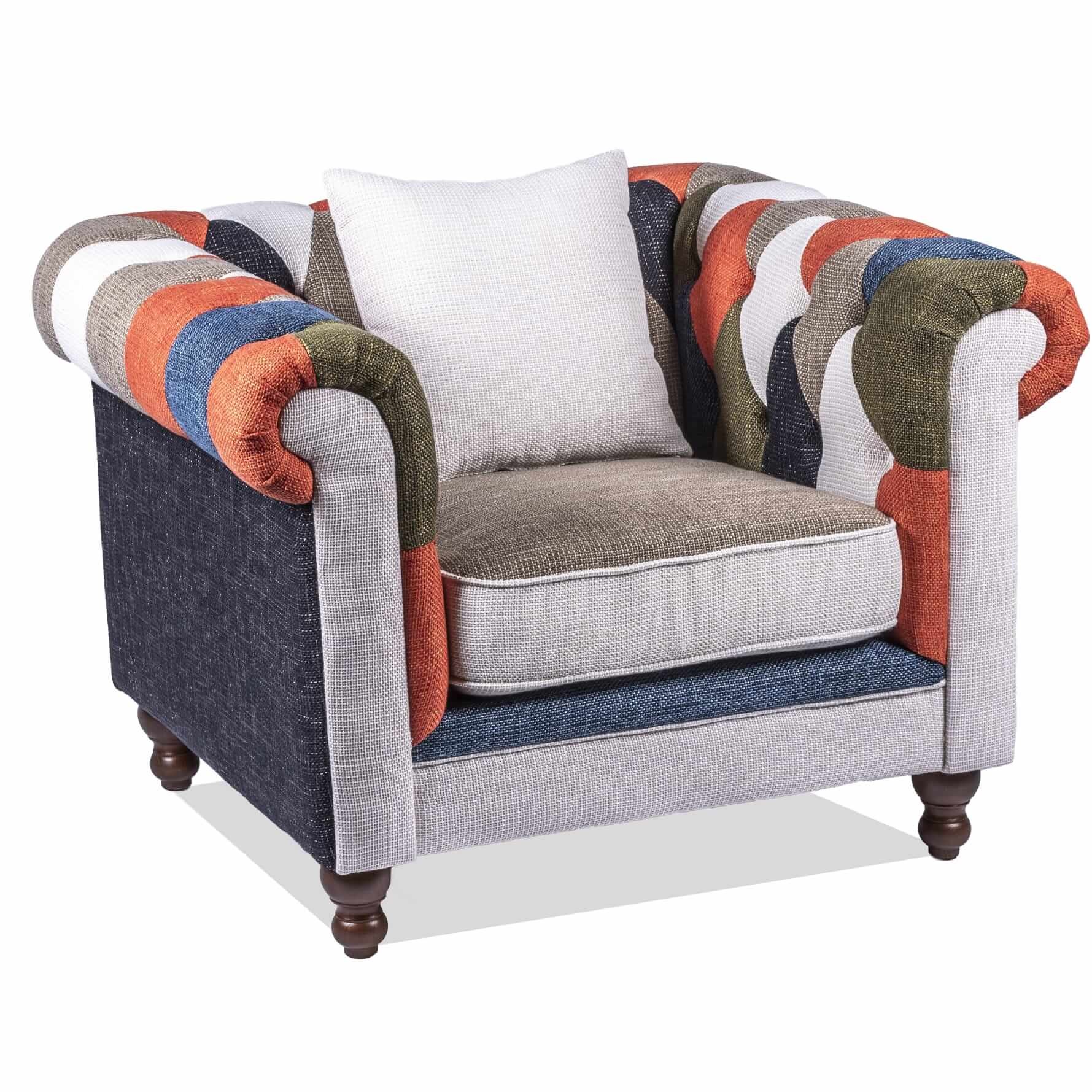 Divano Chester Patchwork 1 piazza - Poltrona Design - Mobilie Design